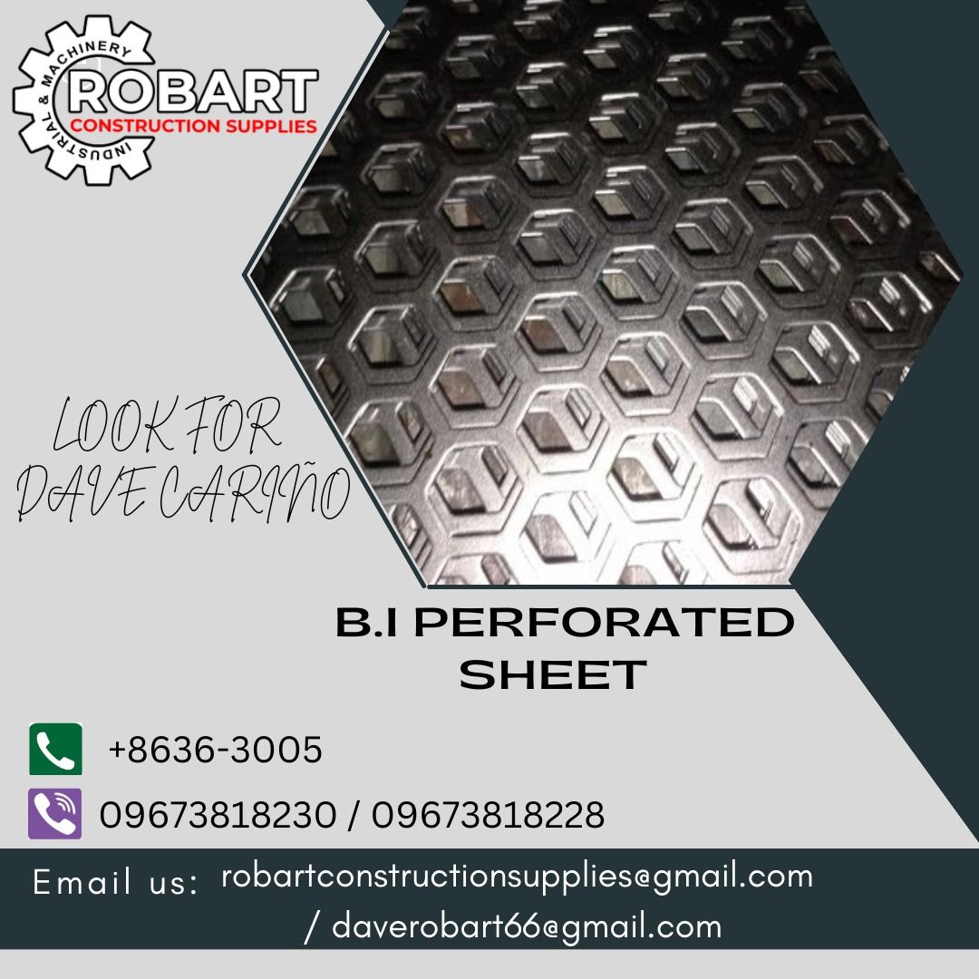 B.I PERFORATED SHEET, Commercial & Industrial, Construction Tools ...