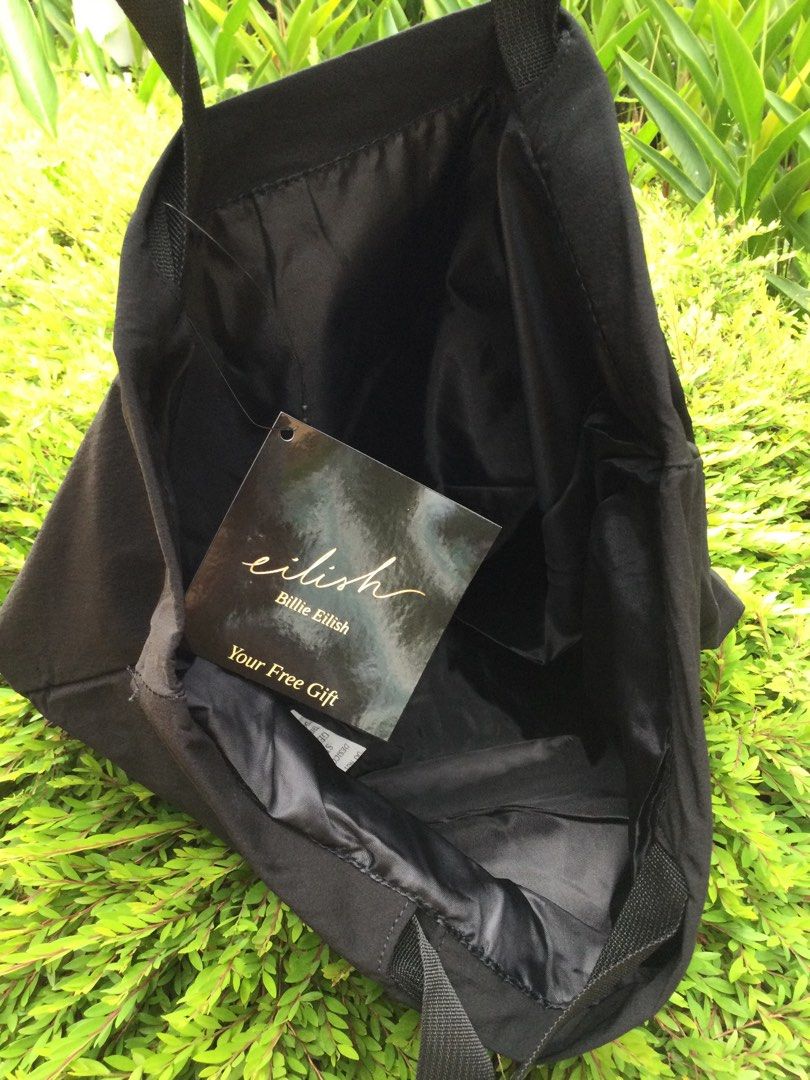 Billie Eilish Black Tote Bag, Women's Fashion, Bags & Wallets, Tote ...