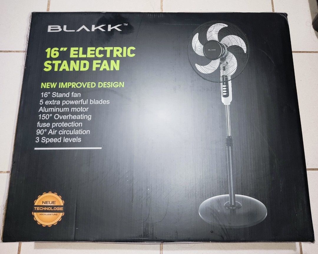 Blakk Electric fan, Furniture & Home Living, Lighting & Fans, Fans on ...