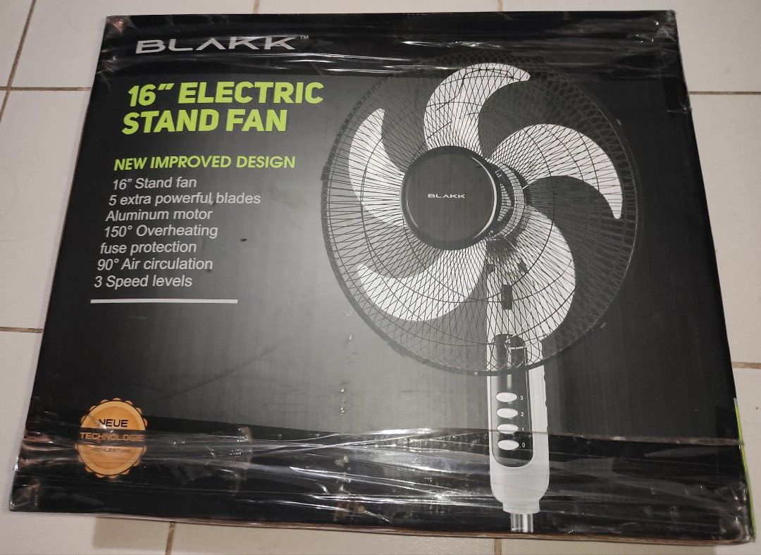 Blakk Electric fan, Furniture & Home Living, Lighting & Fans, Fans on ...