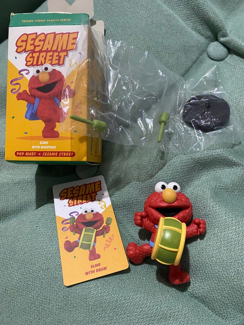 Blind box pop mart shin Chan rement Elmo Sesame Street, Hobbies & Toys ...