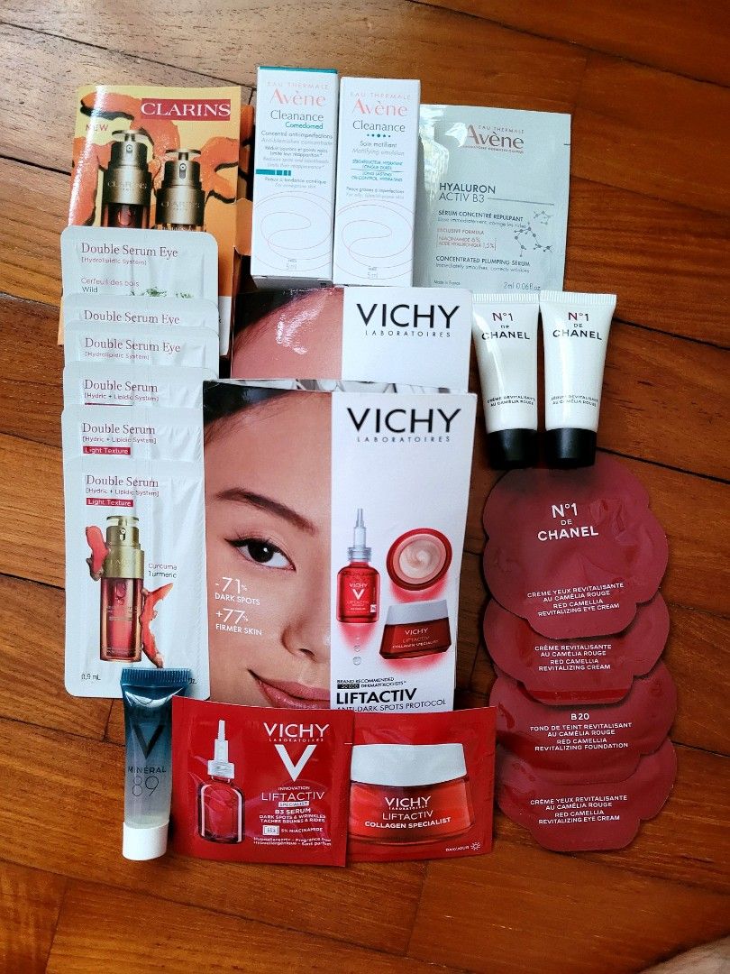 BNIB Khiel's Avene Chanel Vichy Clarins Samples Travel Size, Beauty & Personal Care, Face, Face ...
