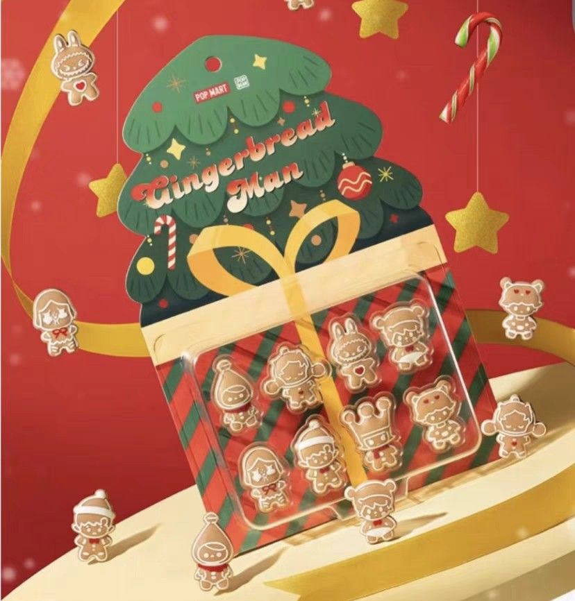 [BRAND NEW! POPMART] POPMART POPBEANS CHRISTMAS SERIES GINGERBREAD MAN ...