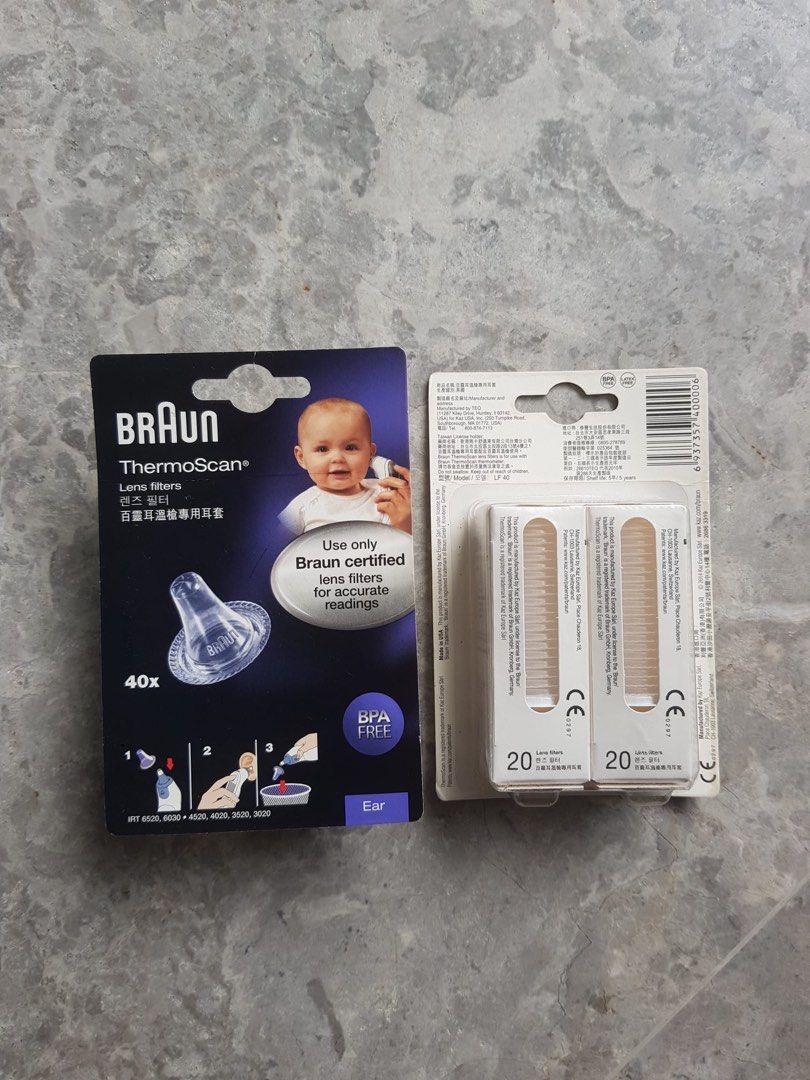 Braun ThermoScan Lens Filters, Health & Nutrition, Thermometers on ...