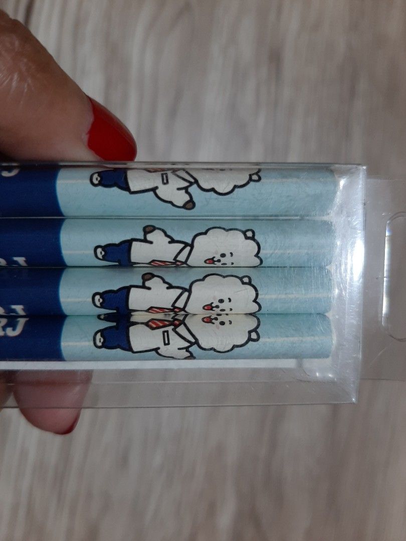 BT21 Line Friends RJ Pencil Set, Hobbies & Toys, Memorabilia ...
