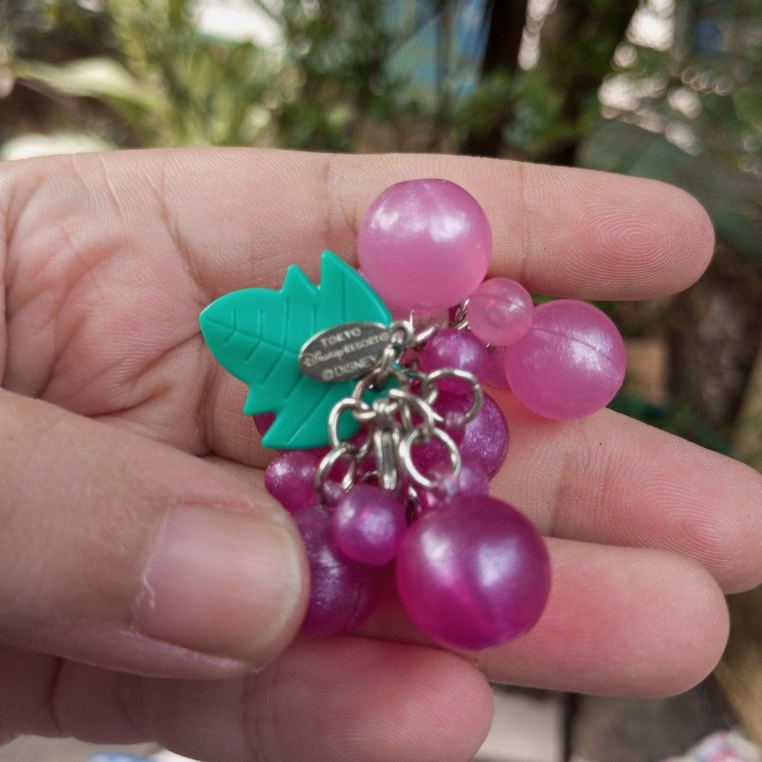 DISNEY Mickey Mouse Head Grapes Keychain, Hobbies & Toys, Toys & Games ...