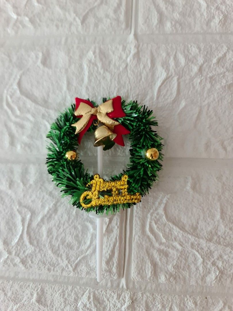 Cake toper natal/ hiasan roti, Desain & Kerajinan Tangan, Barang ...