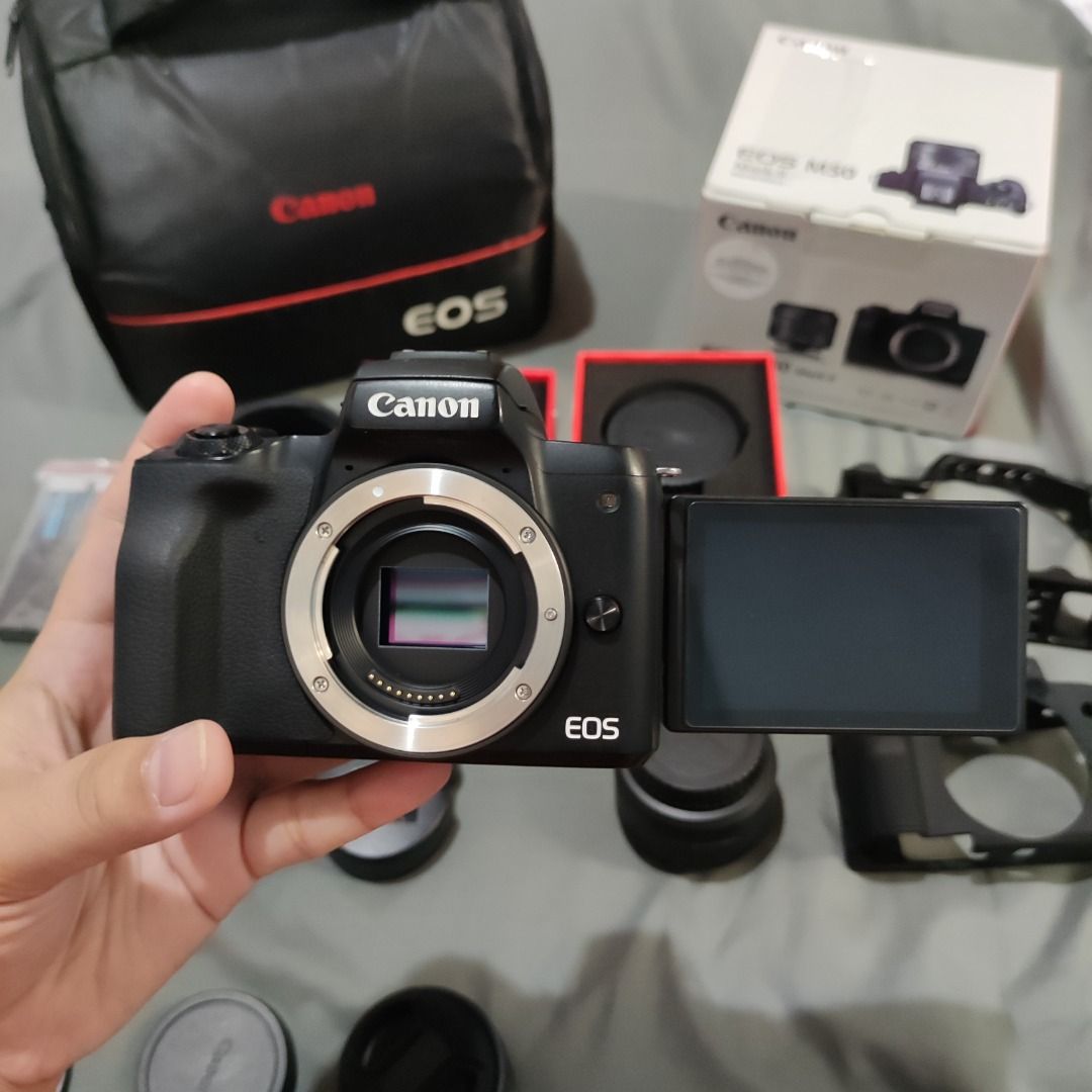 CANON EOS M50 MARK II KIT LENS PRIME LENS, Photography, Cameras on ...