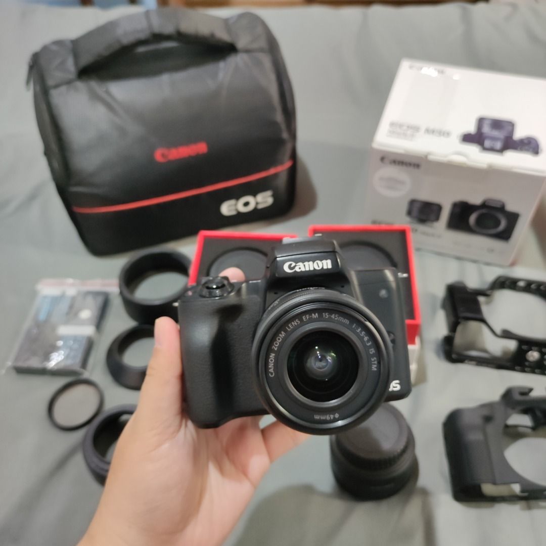 CANON EOS M50 MARK II KIT LENS PRIME LENS, Photography, Cameras on ...