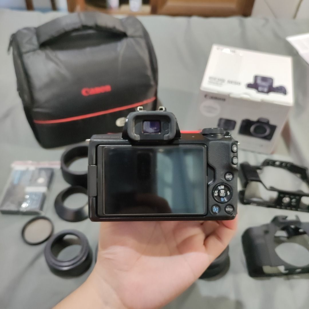 CANON EOS M50 MARK II KIT LENS PRIME LENS, Photography, Cameras on ...