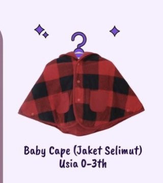 Cape 1-3 tahun, Bayi & Anak, Baju Bayi di Carousell