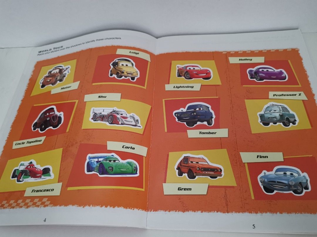 Cars 2 Stickers Book, Hobbies & Toys, Books & Magazines, Children's ...