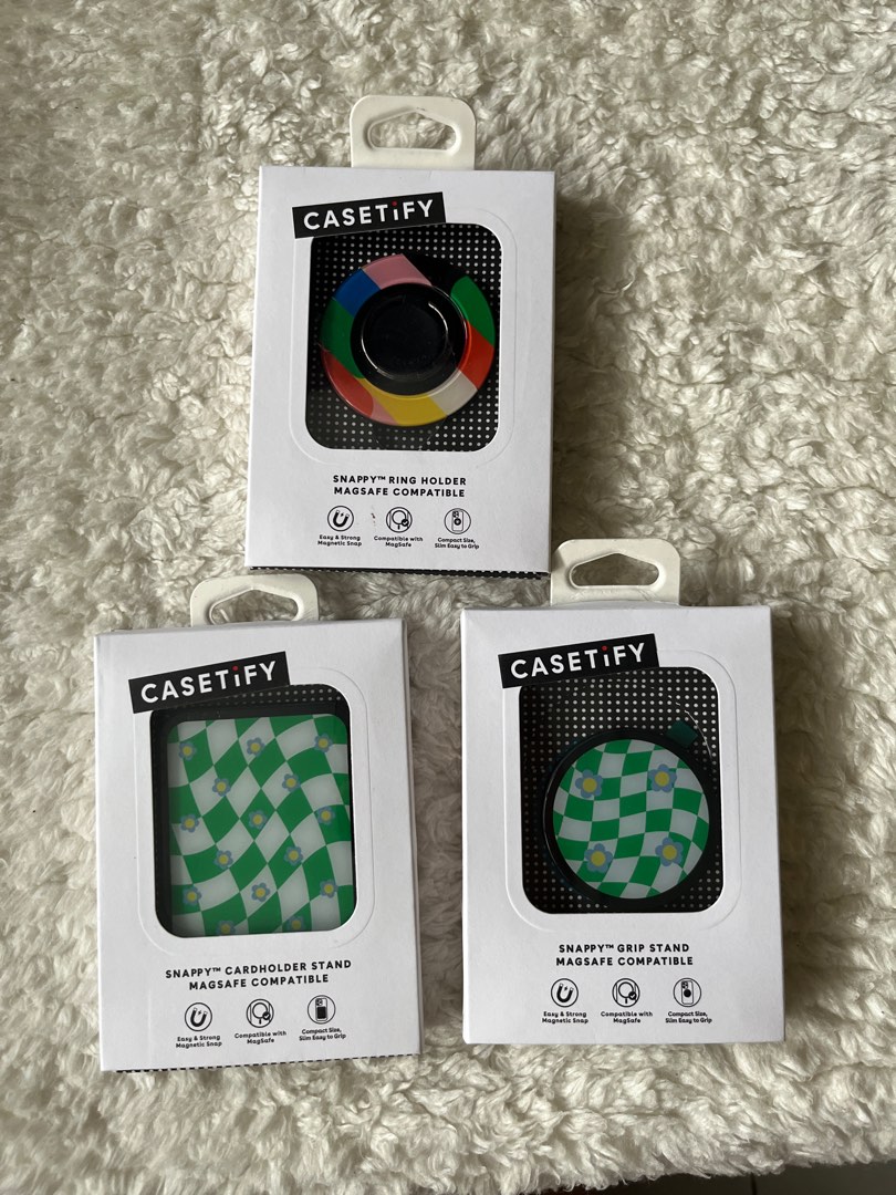 Casetify Snappy Grip Stand/ Ring Holder/ Cardholder Stand, Mobile ...