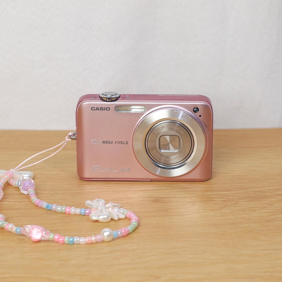 Casio Exilim EX-Z1080 Pink Digital Camera, Photography, Cameras on ...