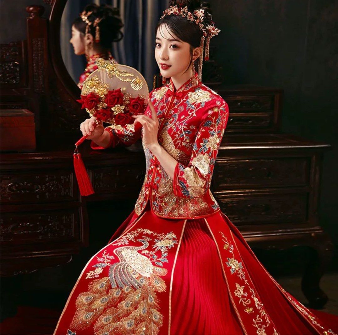 Chinese Wedding Kua, Women's Fashion, Dresses & Sets, Traditional ...
