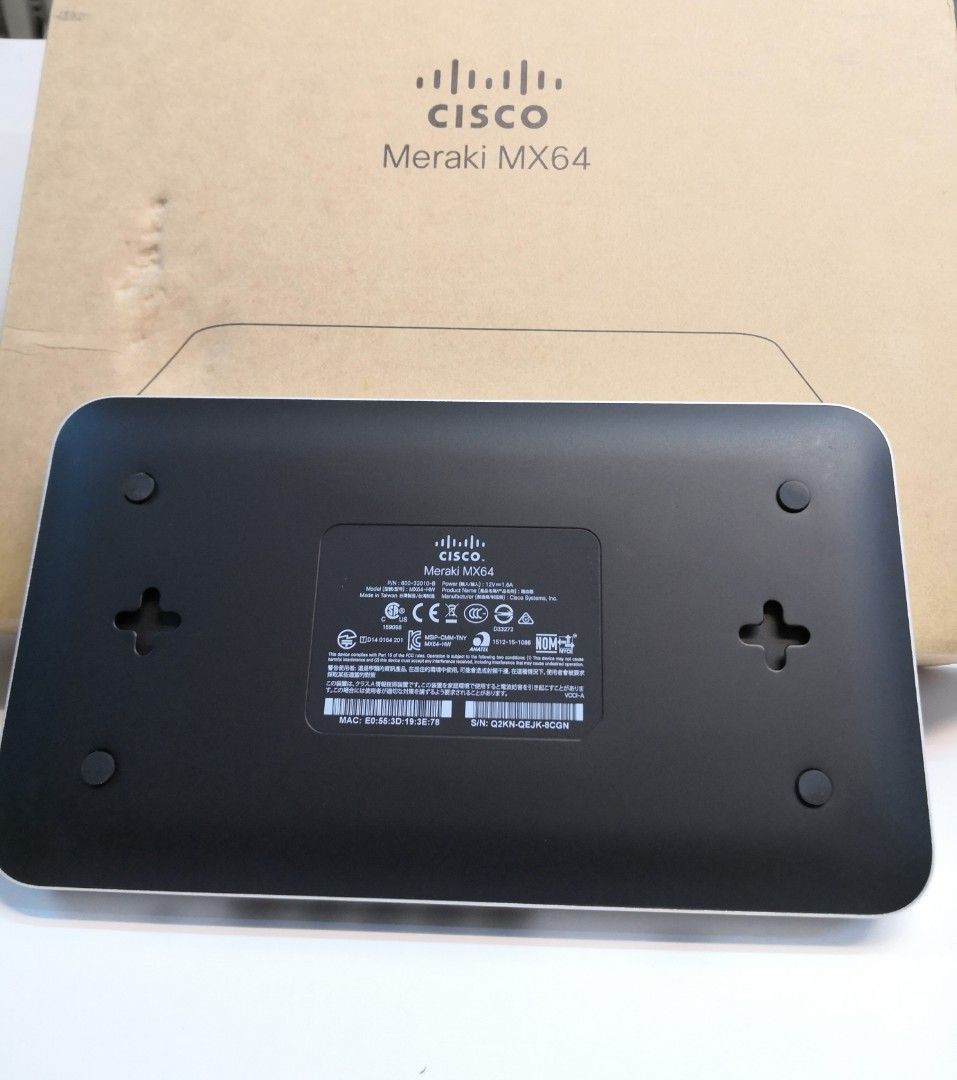 Cisco Meraki MX64 Security-Appliance, Computers & Tech, Parts ...