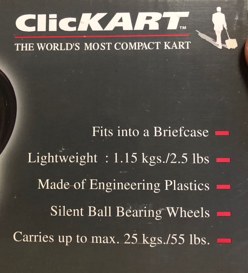 Clickart Compact Trolley Cart, Sports Equipment, Other Sports Equipment ...