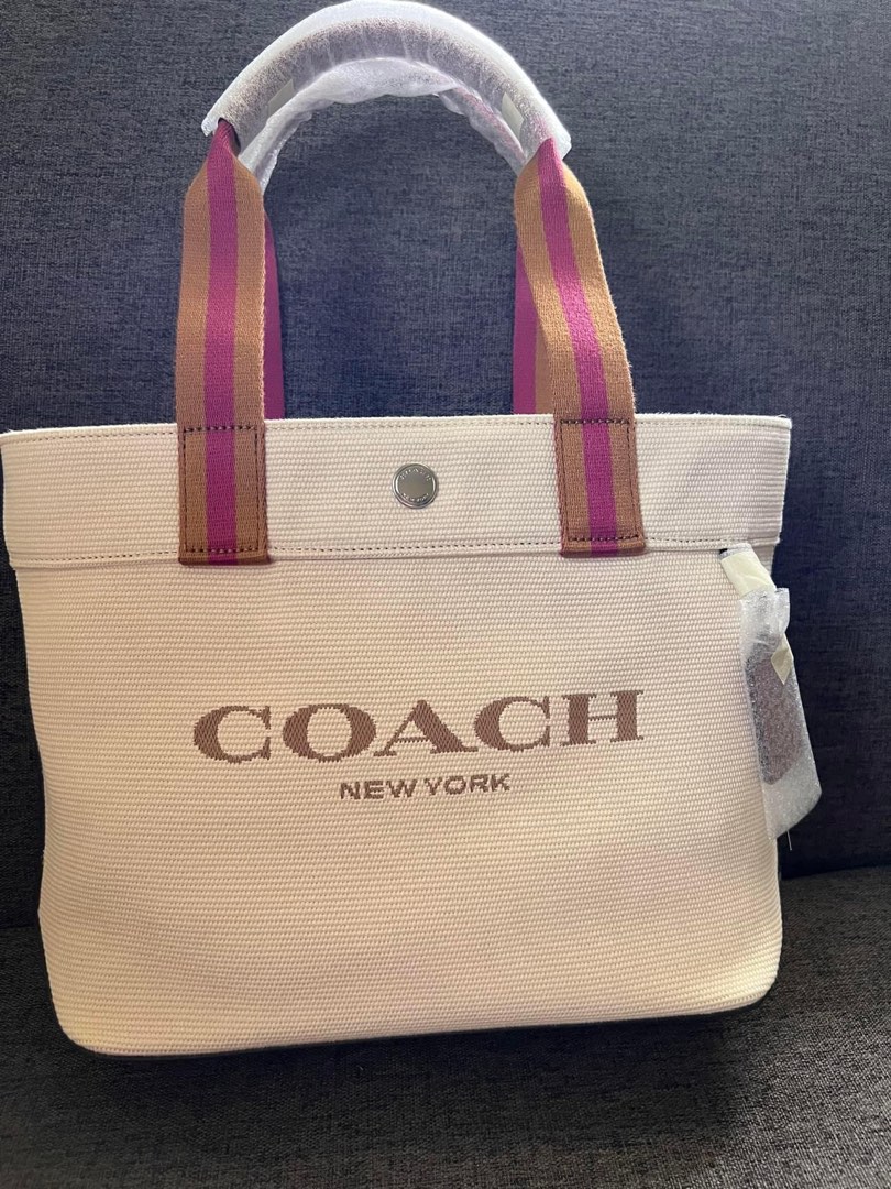 Coach CK168 Small Canvas Tote in Natural Multi, Luxury, Bags & Wallets ...