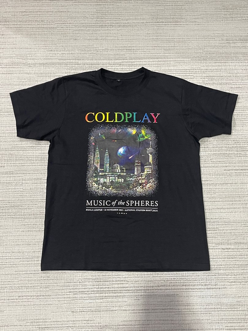 Coldplay Tshirt MOTS Kuala Lumpur, Men's Fashion, Tops & Sets, Tshirts ...