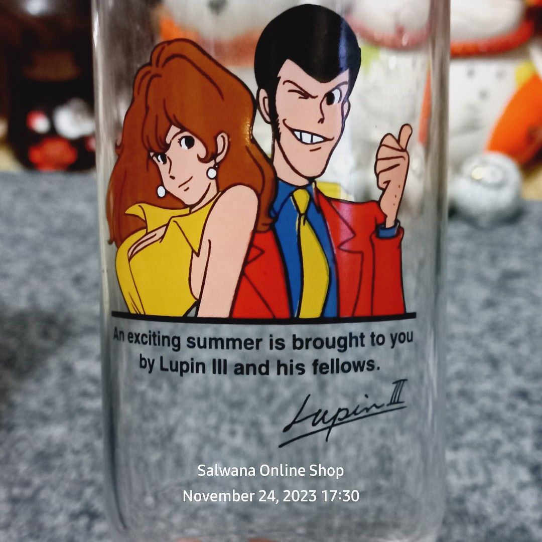 COLLECTIBLE LUPIN THE THIRD TALL GLASS | LUPIN III, Hobbies & Toys ...