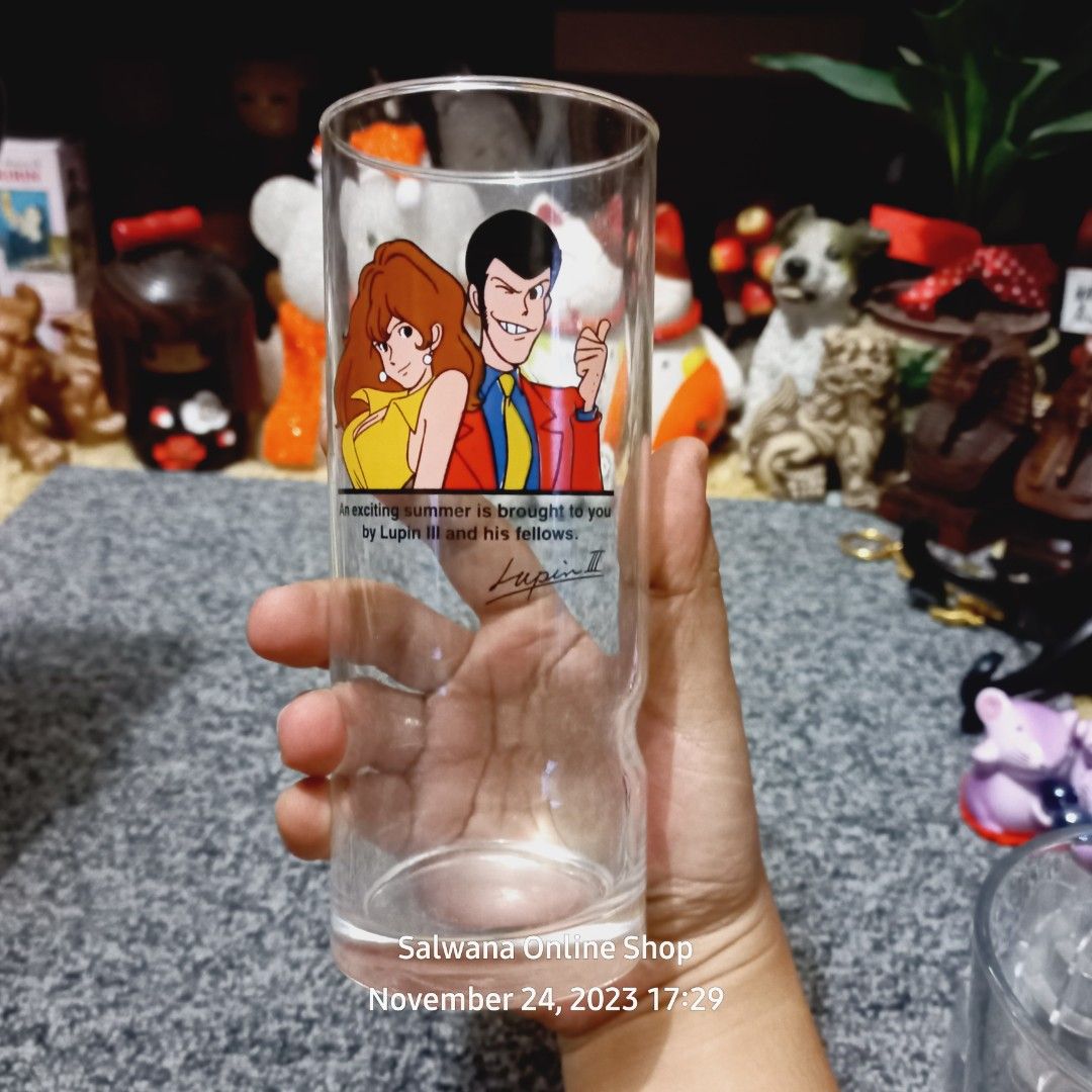 COLLECTIBLE LUPIN THE THIRD TALL GLASS | LUPIN III, Hobbies & Toys ...