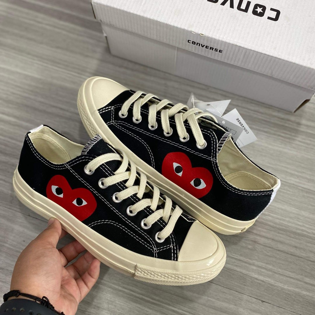 Converse X Play (CDG), Women's Fashion, Footwear, Sneakers on Carousell