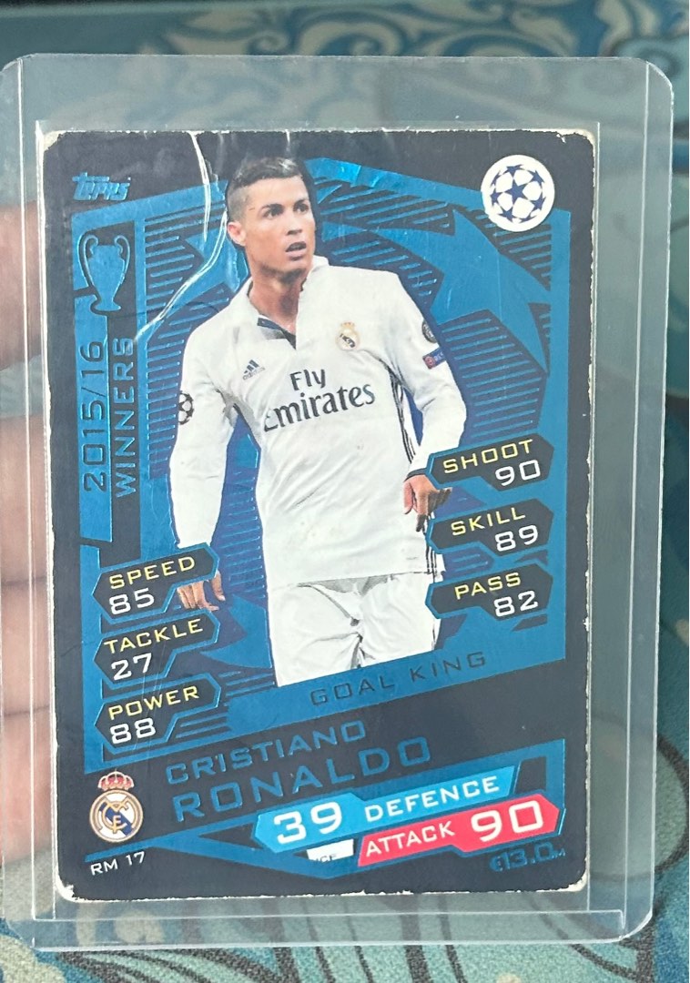 Cristiano Ronaldo 15/16 UCL winner card, Hobbies & Toys, Toys & Games ...