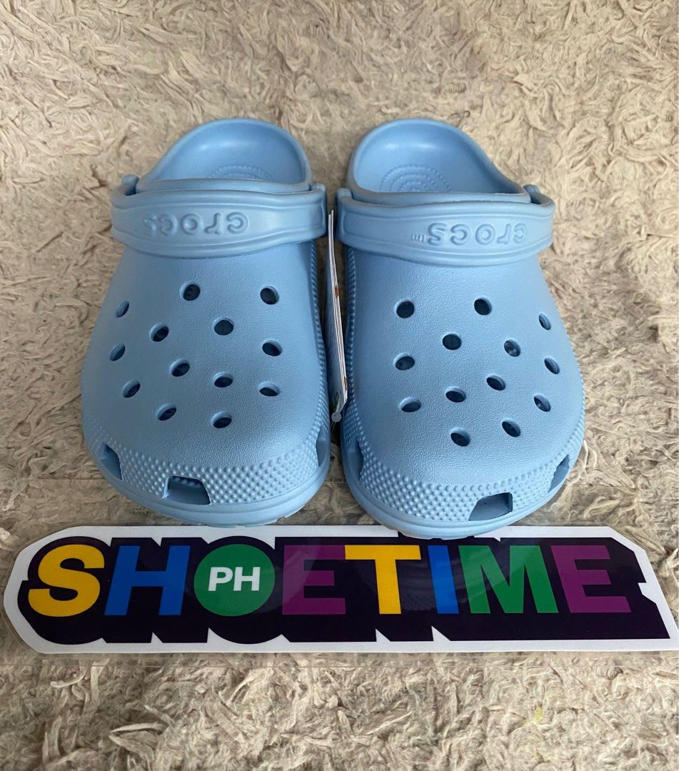 Crocs Classic in Blue Calcite, Babies & Kids, Babies & Kids Fashion on ...