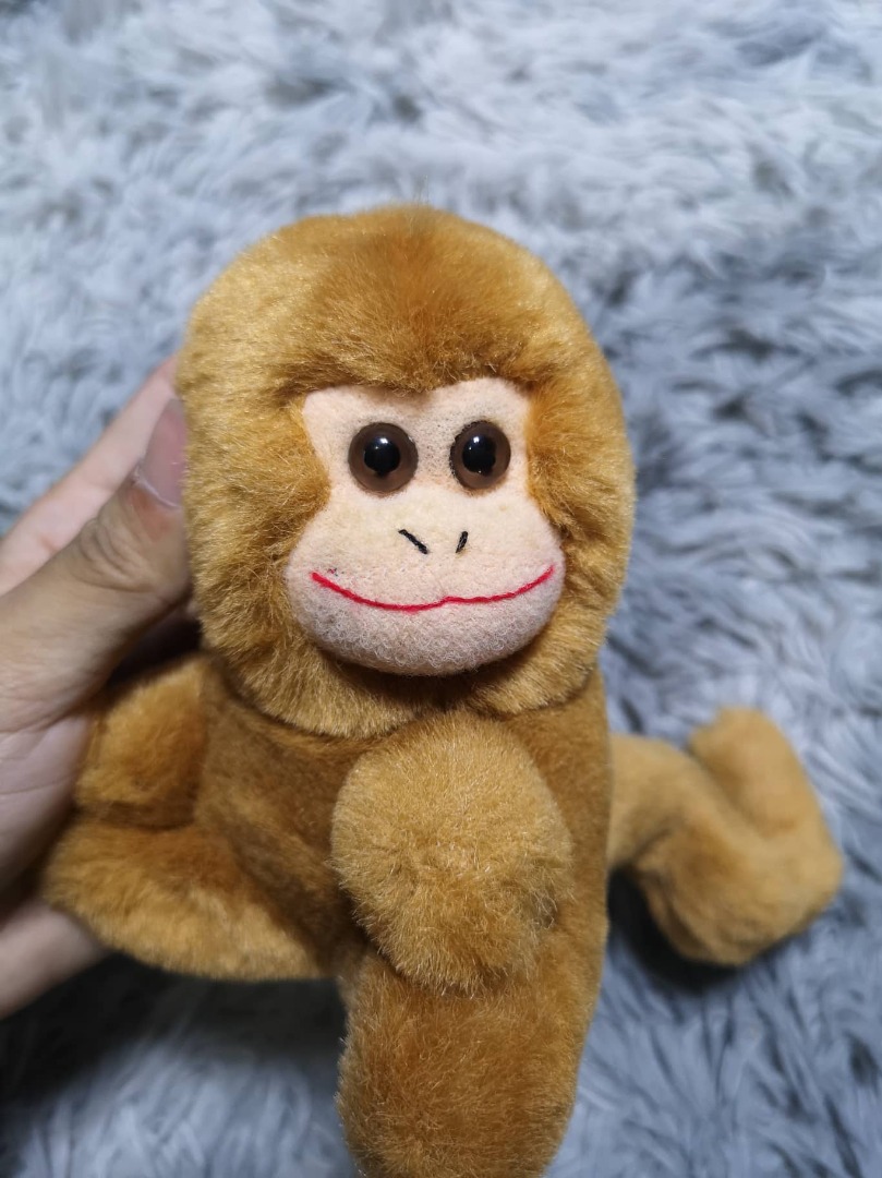Cute Monkey Stuffed Toy, Hobbies & Toys, Toys & Games on Carousell