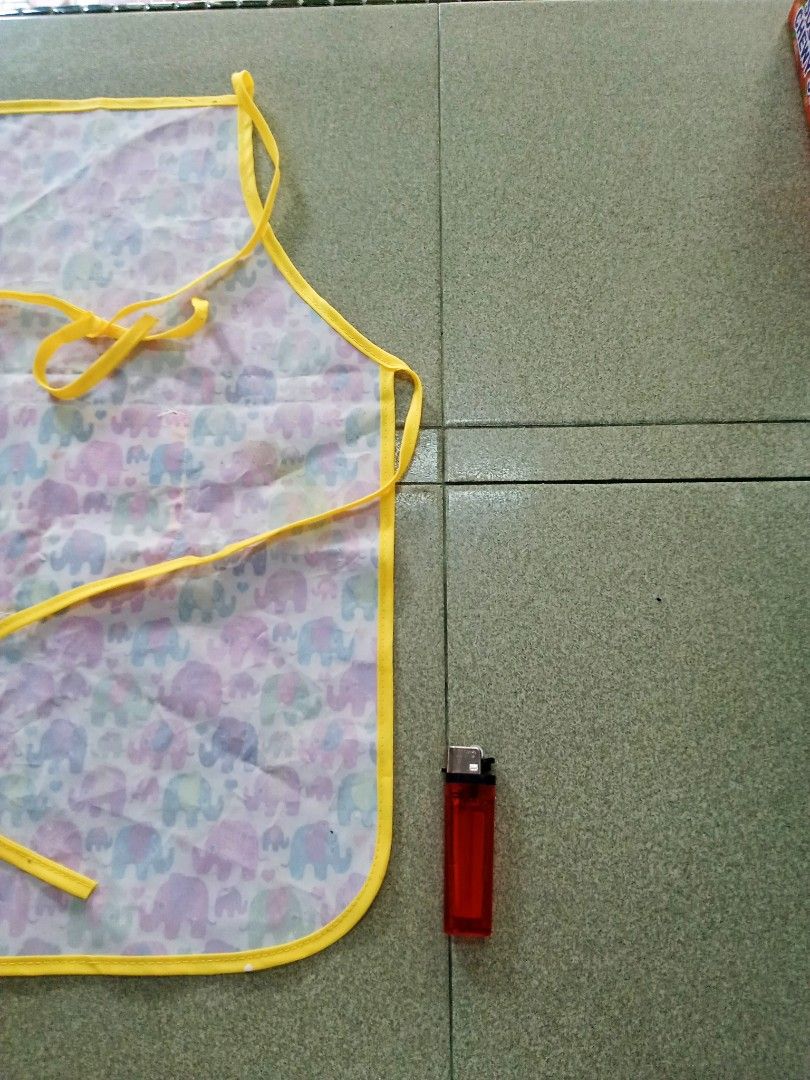 Daiso Elephant Design Kid's Apron, Babies & Kids, Babies & Kids Fashion ...