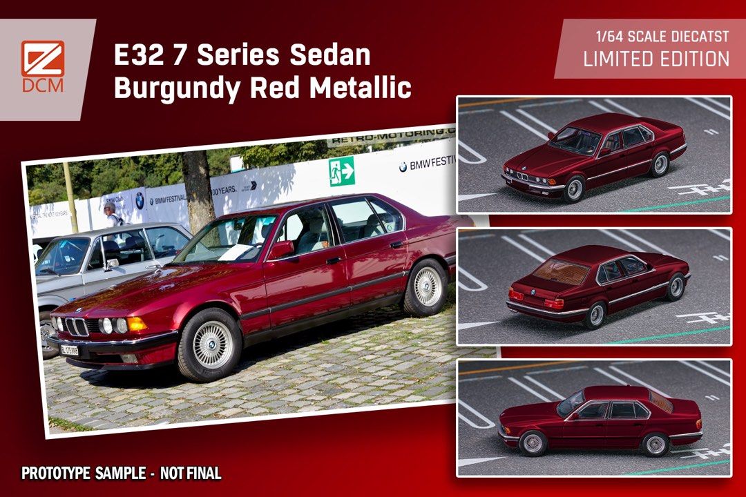 DCM 1/64 BMW E32 7 Series, Hobbies & Toys, Toys & Games on Carousell