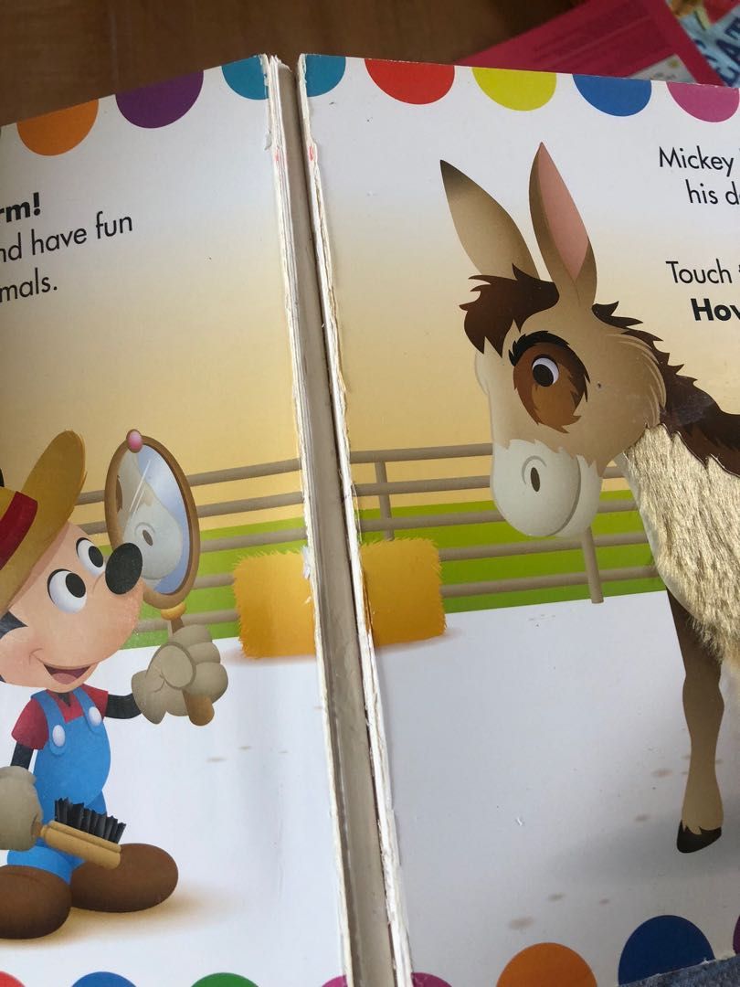 Disney On the Farm Touch and Feel Board book, Hobbies & Toys, Books ...