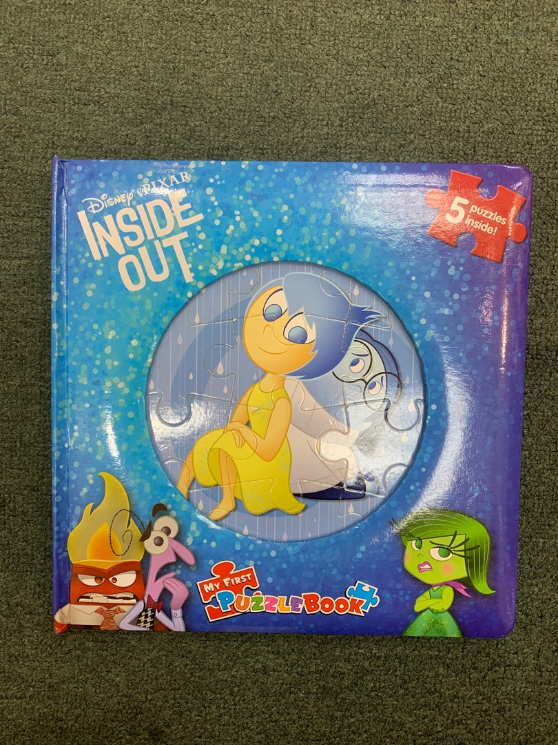 Disney Pixar Inside out Puzzle Book硬皮砌圖書, 興趣及遊戲, 書本 & 文具, 小朋友書 - Carousell