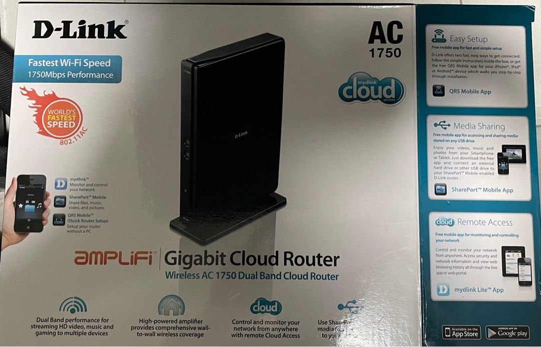 D-Link Gigabit Cloud Router Wireless AC 1750 Dual Band, Computers ...