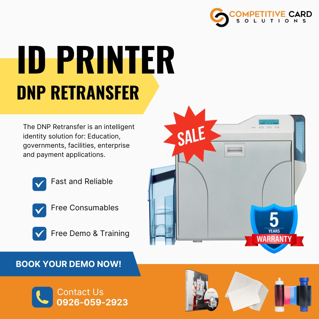 DNP ID CARD PRINTER DUAL SIDED RETRANSFER PRINTER, Computers & Tech ...