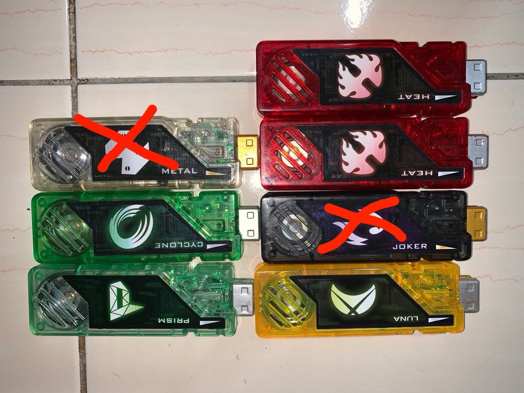 DX Kamen Rider W Gaia Memory, Hobbies & Toys, Toys & Games on Carousell