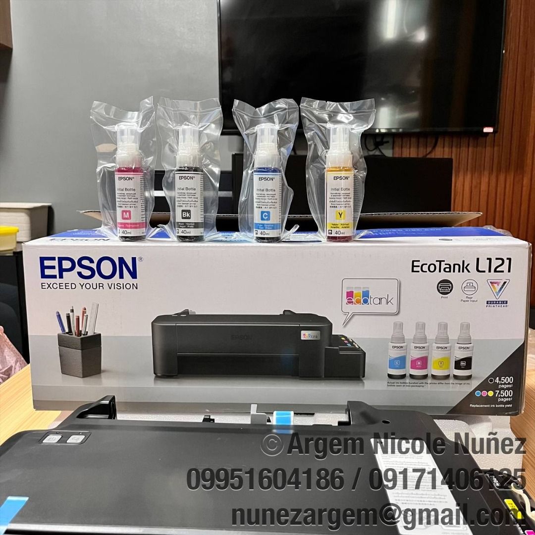 Epson EcoTank L121 A4 Ink Tank Printer, Computers & Tech, Printers ...