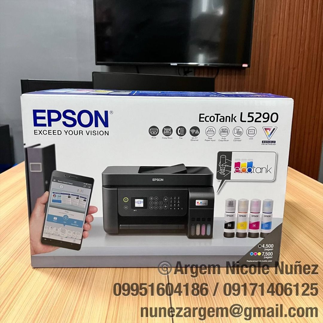 Epson EcoTank L5290 A4 Wi-Fi All-in-One Ink Tank Printer with ADF ...