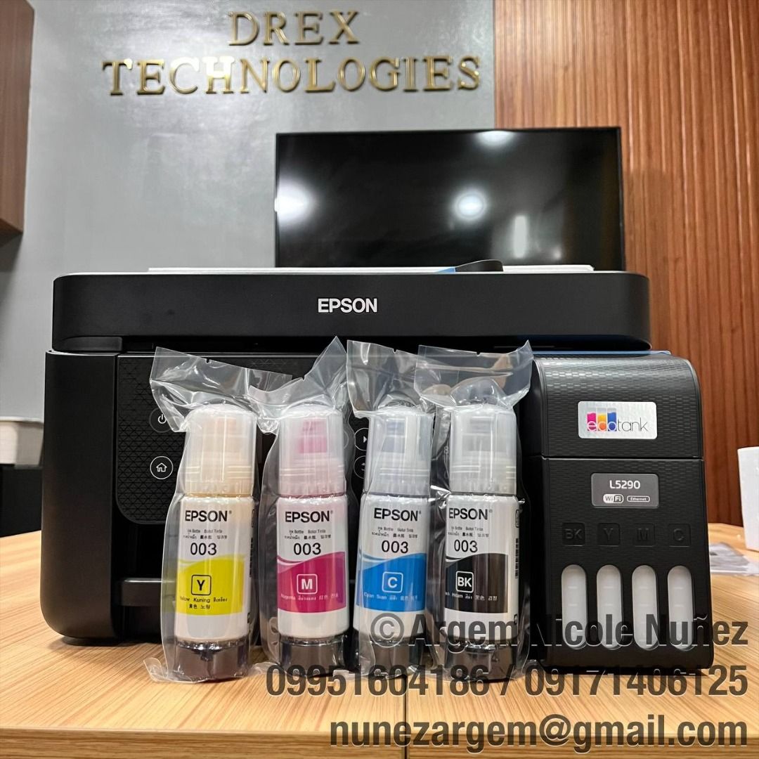 Epson EcoTank L5290 A4 Wi-Fi All-in-One Ink Tank Printer with ADF ...