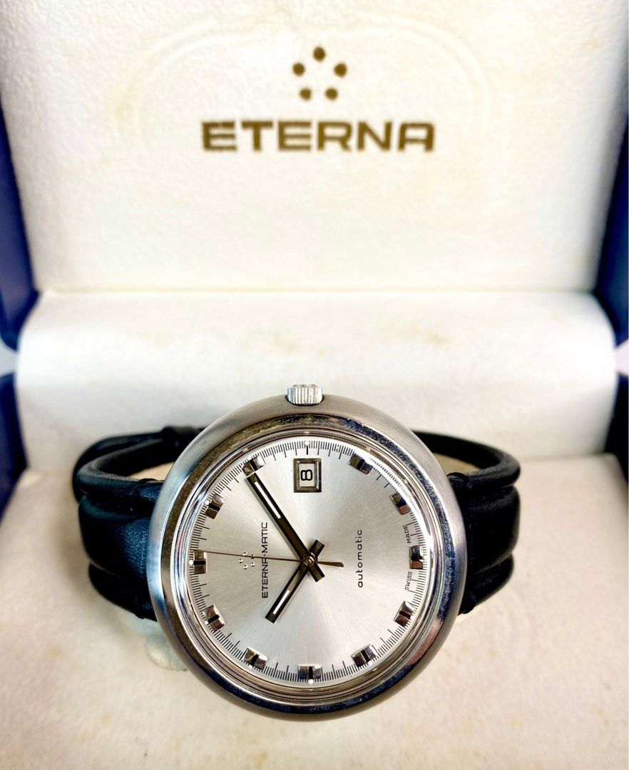 Eterna Automatic Stainless Steel Strap Men Watch, Luxury, Watches on ...
