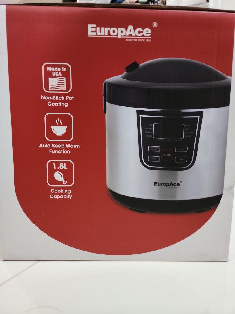 EuropAce Rice Cooker, TV & Home Appliances, Kitchen Appliances, Cookers ...