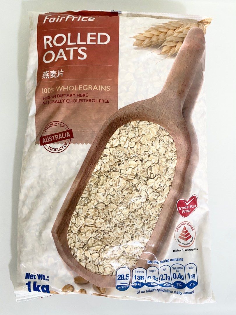 FAIRPRICE Rolled Oats 1kg, Food & Drinks, Packaged & Instant Food on ...