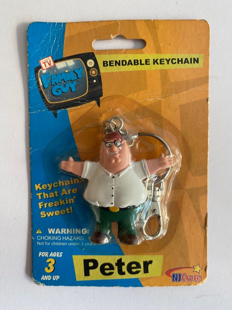 Family Guy Peter Griffin Bendable Keychain, Hobbies & Toys ...