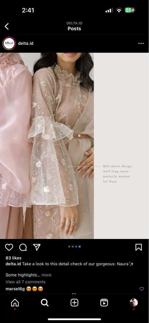[For RENT] Delta.id Naura set in Nude, Women's Fashion, Muslimah Fashion, Baju Kurung & sets on ...