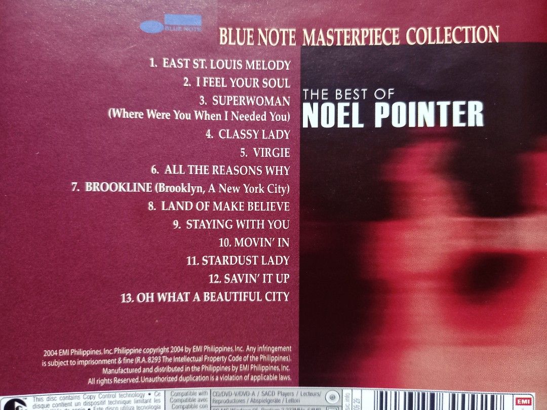 For Sale Noel Pointer - The Best Of Noel Pointer CD, Hobbies & Toys, Music & Media, CDs & DVDs ...