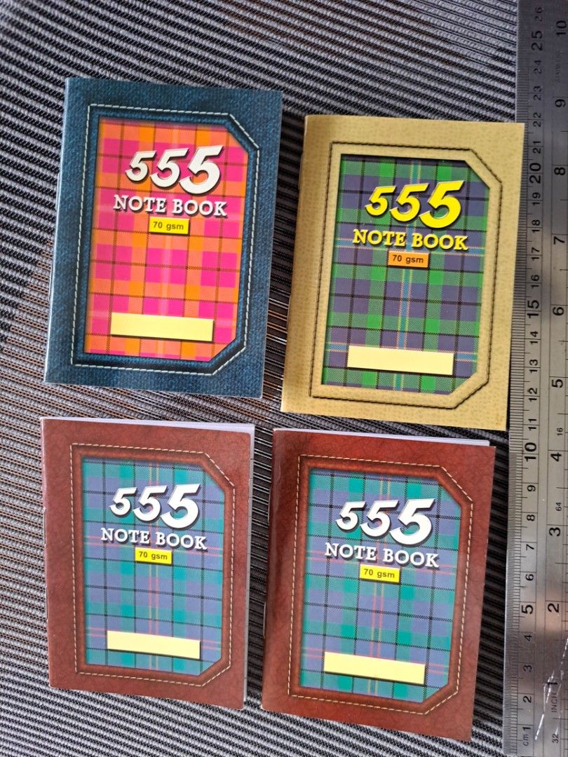 Four ( 555) notebooks, Hobbies & Toys, Stationery & Craft, Stationery ...