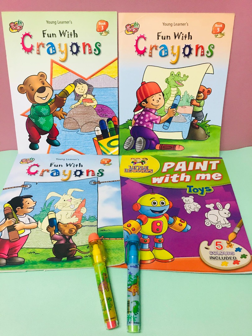 Fun With Crayons Book Bundle, Hobbies & Toys, Books & Magazines ...