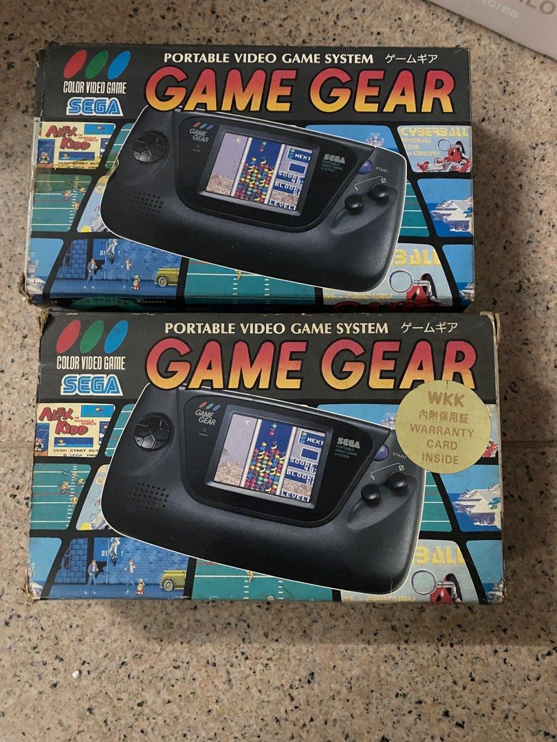 Game gear sega X 2 with box, Video Gaming, Video Game Consoles, Others on Carousell
