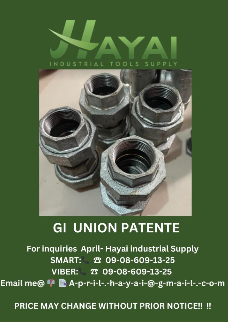 GI union patente, Commercial & Industrial, Construction Tools ...
