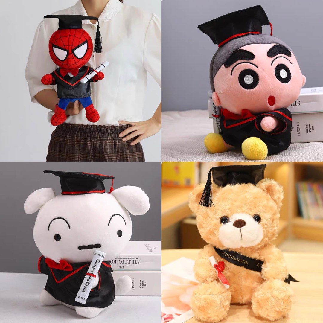 Graduation Cartoon Soft Toys | Crayon Shin Chan | Xiao Bai Dog ...